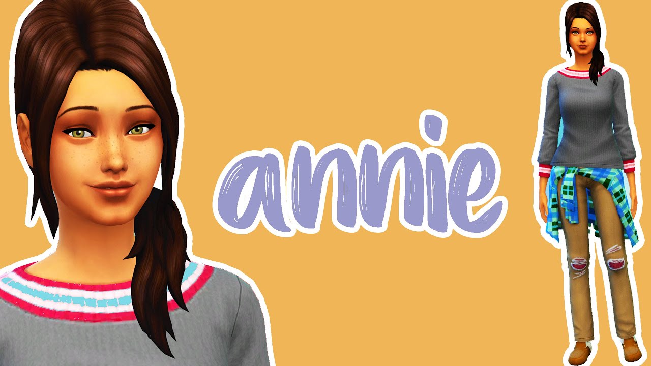 ANNIE || THE SIMS 4 CREATE A SIM || NO CC - YouTube