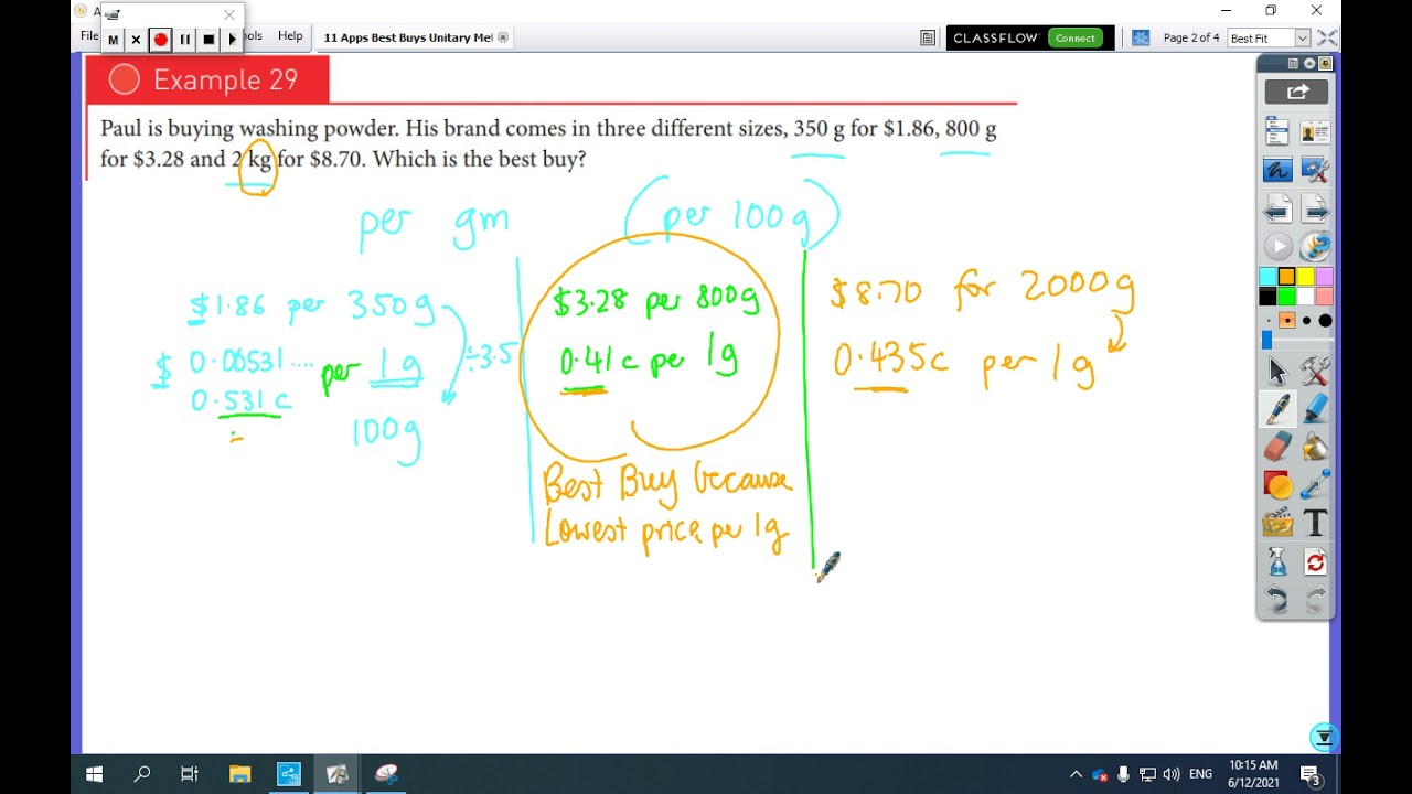 Best Buys Unitary Method - YouTube