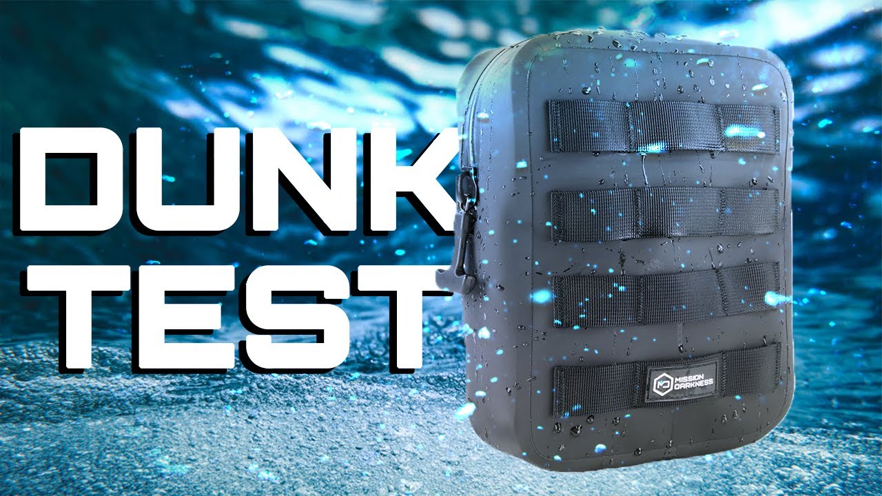 WATER DUNK TEST with The Dry Shield MOLLE Pouch (GEN 2), fully ...