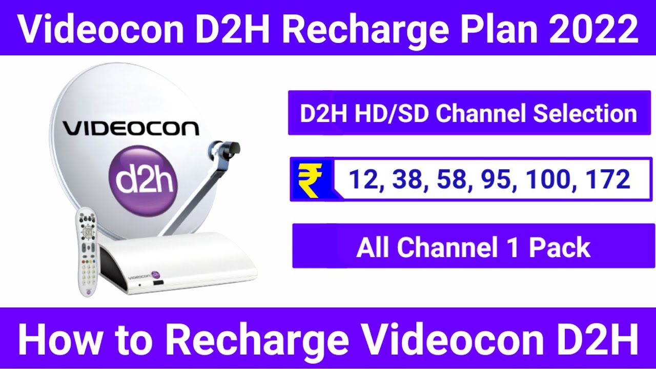 Videocon D2H Recharge Plan | Videocon D2H Channel Selection | How to ...