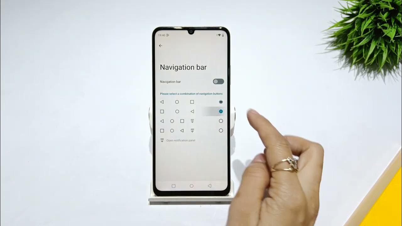 How to set navigation bar in realme c51 | realme c51 me back button kaise set kare - YouTube