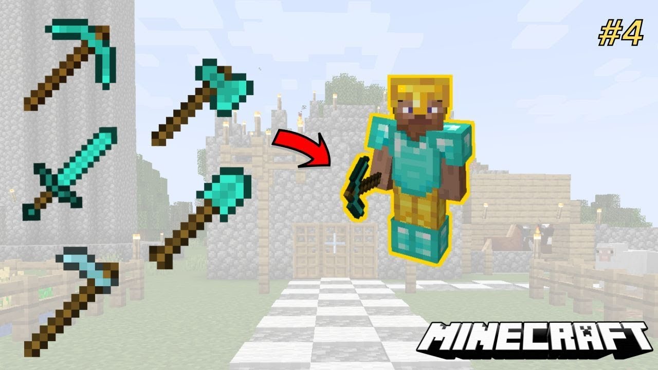I MADE ALL DIAMOND TOOLS | MINECRAFT GAMEPLAY #4 - YouTube