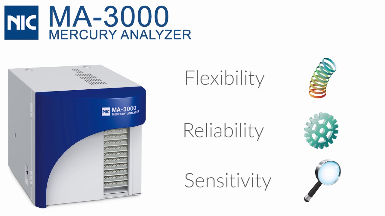 NIC MA-3000 Direct thermal decomposition mercury analyzer - YouTube