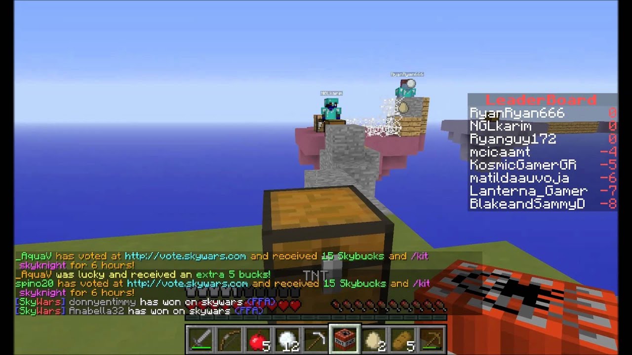 Minecraft skywars 5: Epic win! - YouTube