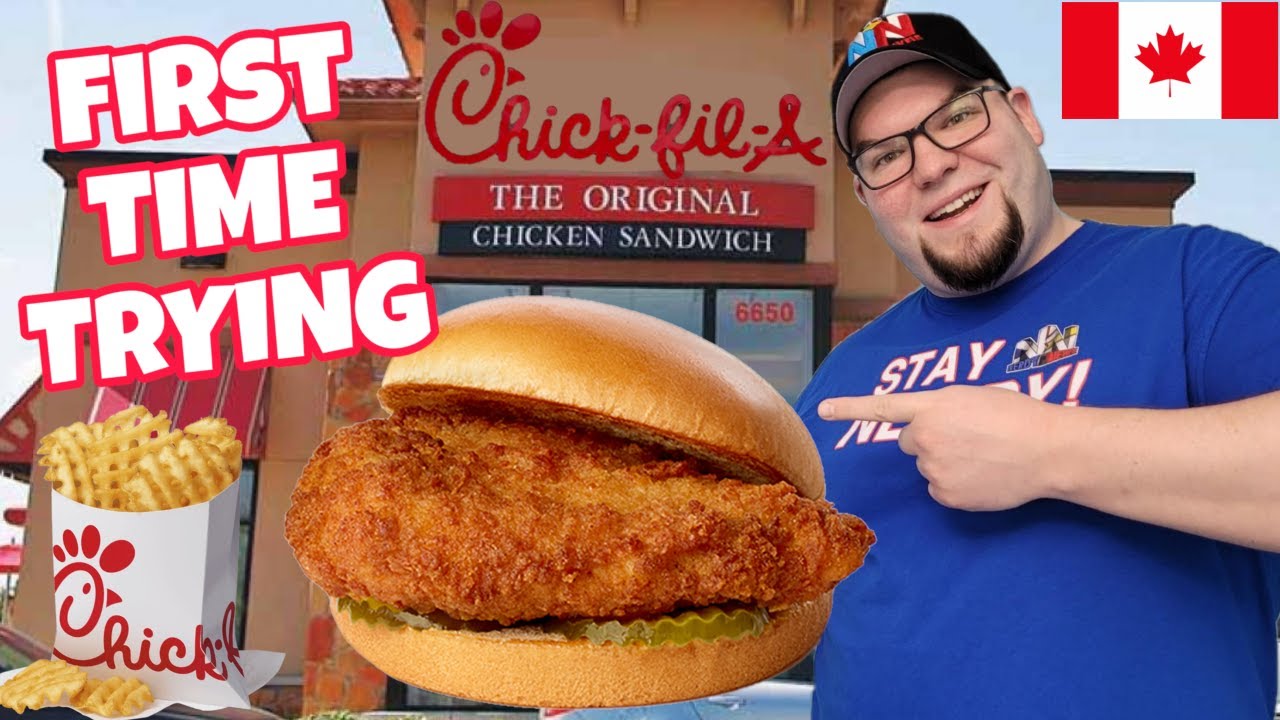 Canadian Trying The Chick-Fil-A Chicken Sandwich For The First Time ...