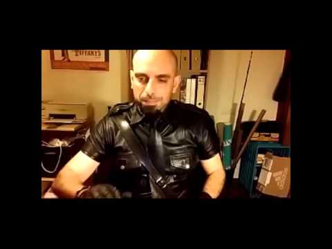 smoking in full leather (live) - YouTube