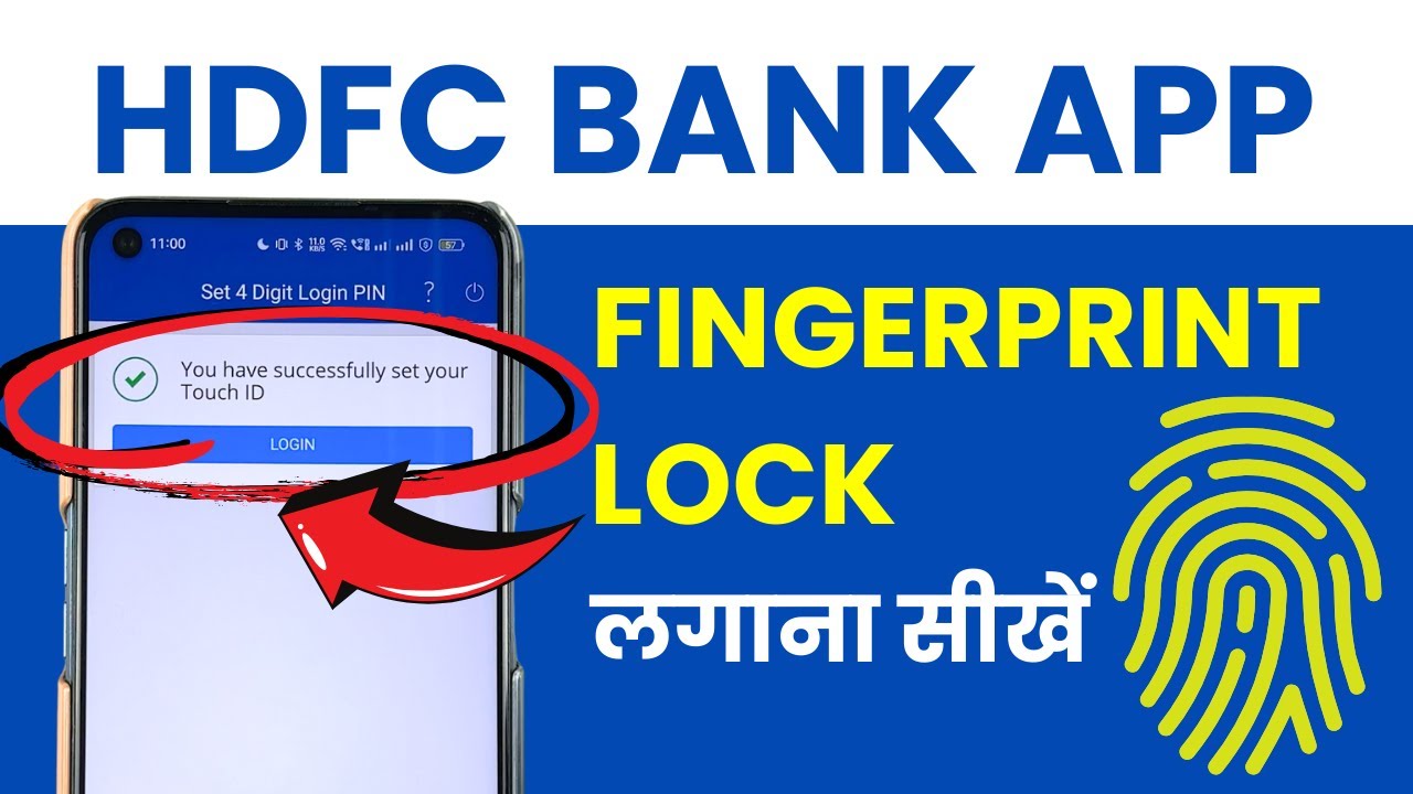 HDFC Mobile Net Banking Application Me Fingerprint Lock Enable, Add Ya ...