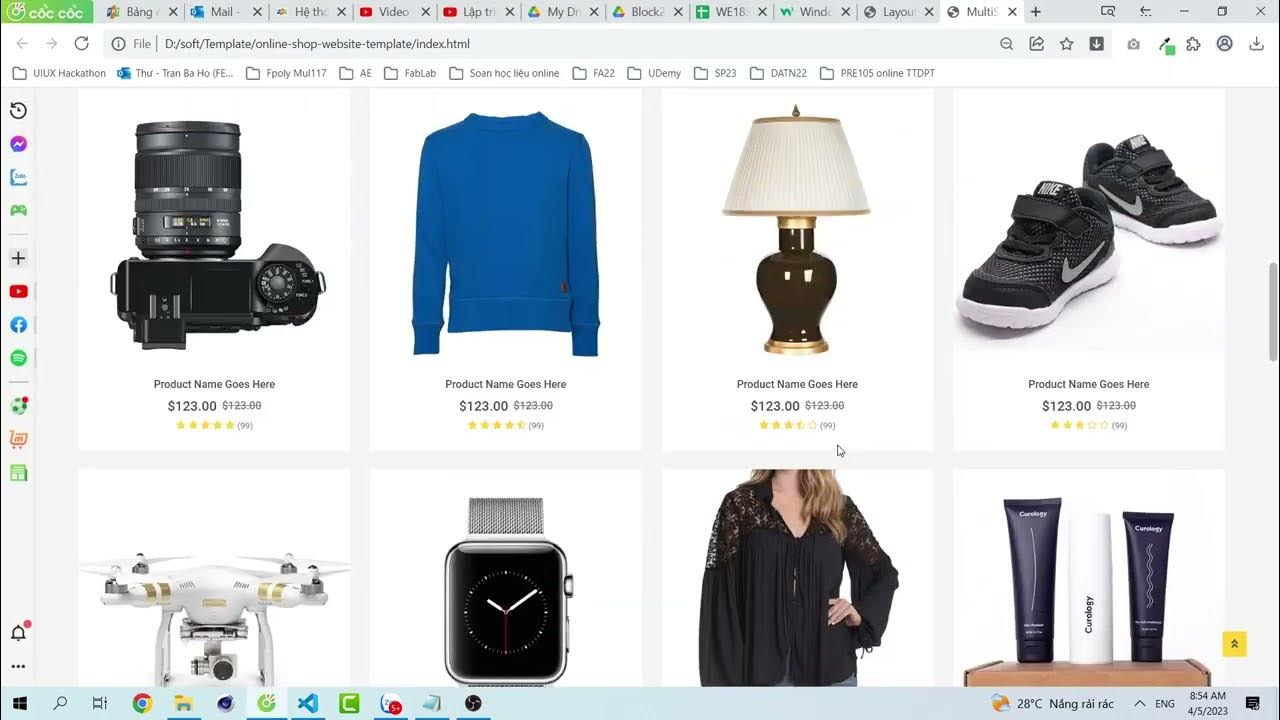 Hướng Dẫn Thực Hiện Asm2 Javascript Cơ Bản Tổ Chức Mảng Và Load Dữ Liệu Từ Mảng Lên Html