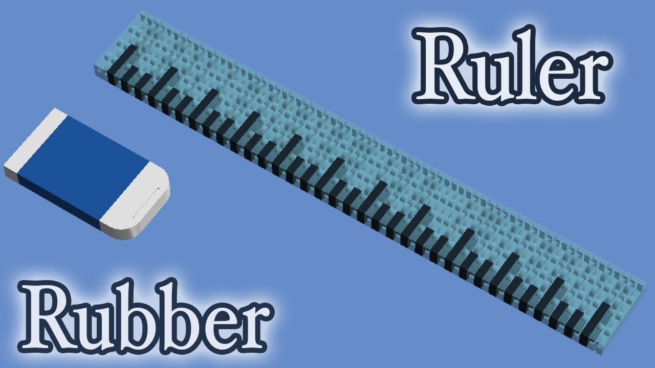 How to build LEGO Rubber & Ruler - YouTube