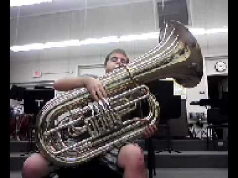 Me attempting to play the Tuba. Part 1 - YouTube