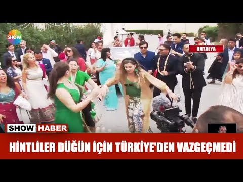 Hintliler düğün için Türkiye'den vazgeçmedi