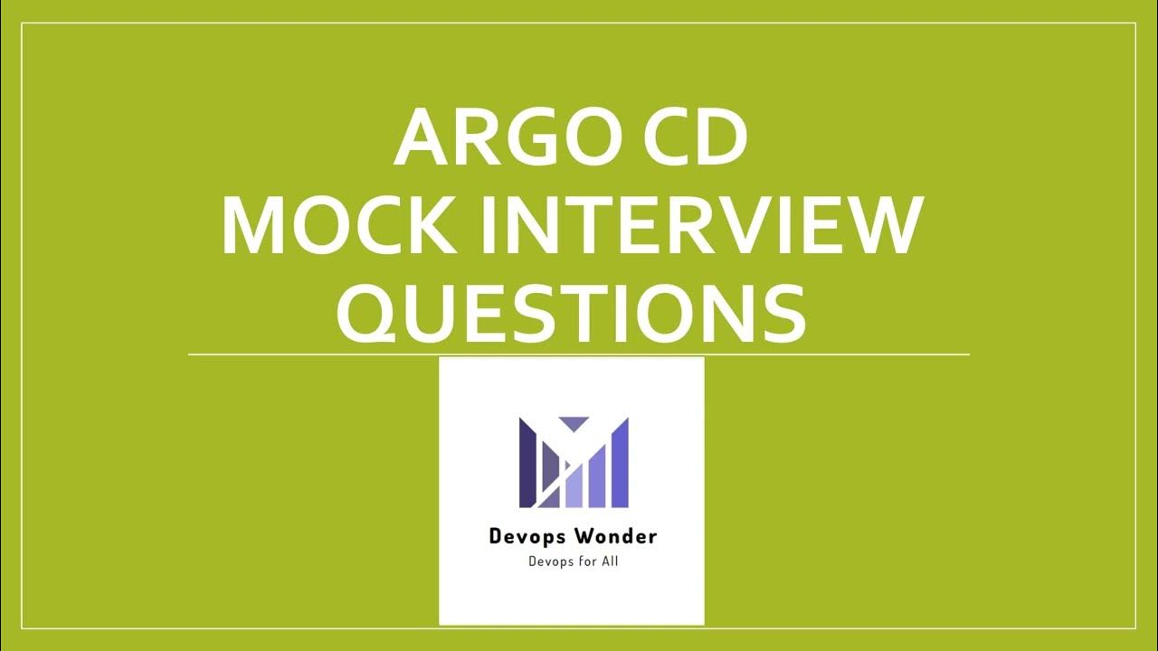 Argo CD Mock Interview Questions #argocd - YouTube