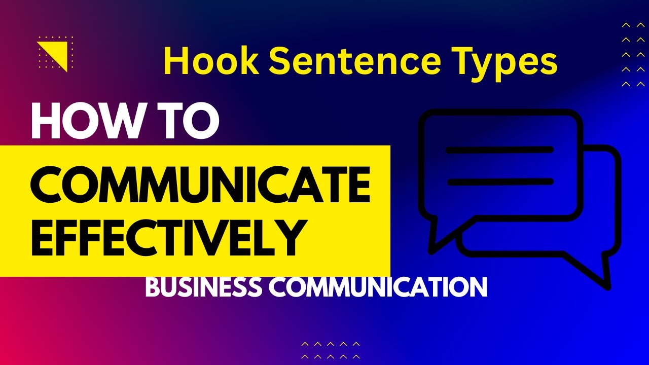 Hook Sentence Types and Examples | Business Communication - YouTube
