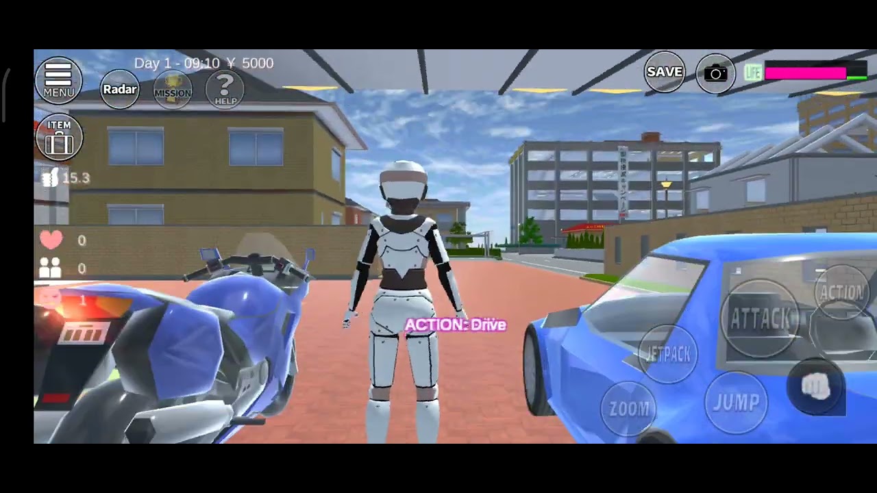 yakuza robot 😍😱 sakura school simulator #sakuraschoolsimulator # ...