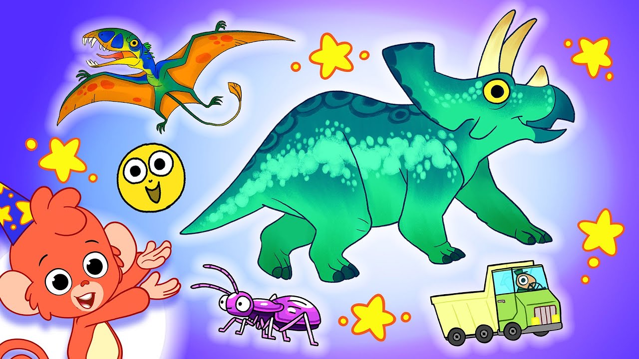 Cartoons for kids | Cars, Animals & Dinosaurs | Educational videos for ...