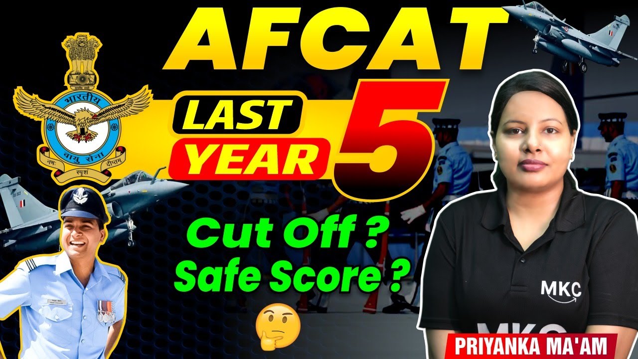 AFCAT Last 5 Year Cut Off & Safe Score | क्या आप Qualified हैं - YouTube