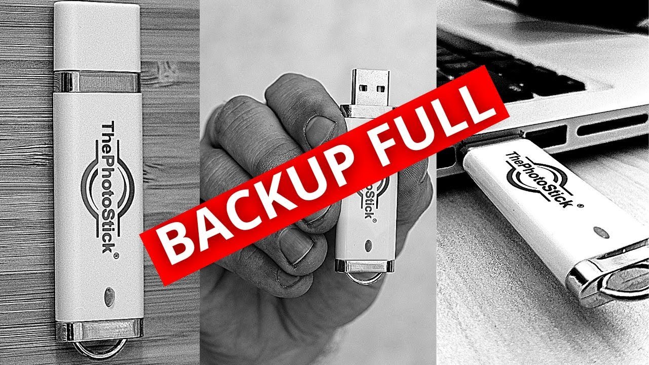 One-Click Photo & Video Backup [The Photo Stick] Best USB Device Backup ...
