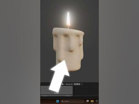 Blender Advent Calendar Day 9 | Model a candle 💯 #blender #b3d #blender3d #tutorial #3dart - YouTube