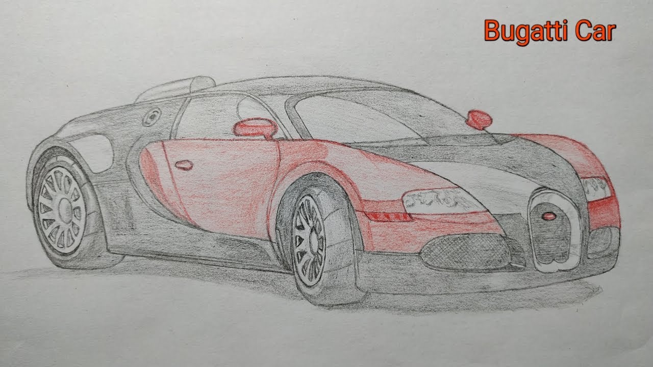 How To Draw Bugatti Car | Bugatti Car Drawing | Car Drawing - YouTube