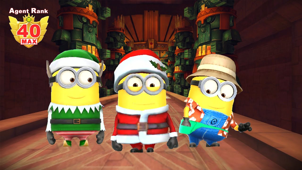 Minion Rush Elf Minion Santa Minion and Tourist Minion on a special ...