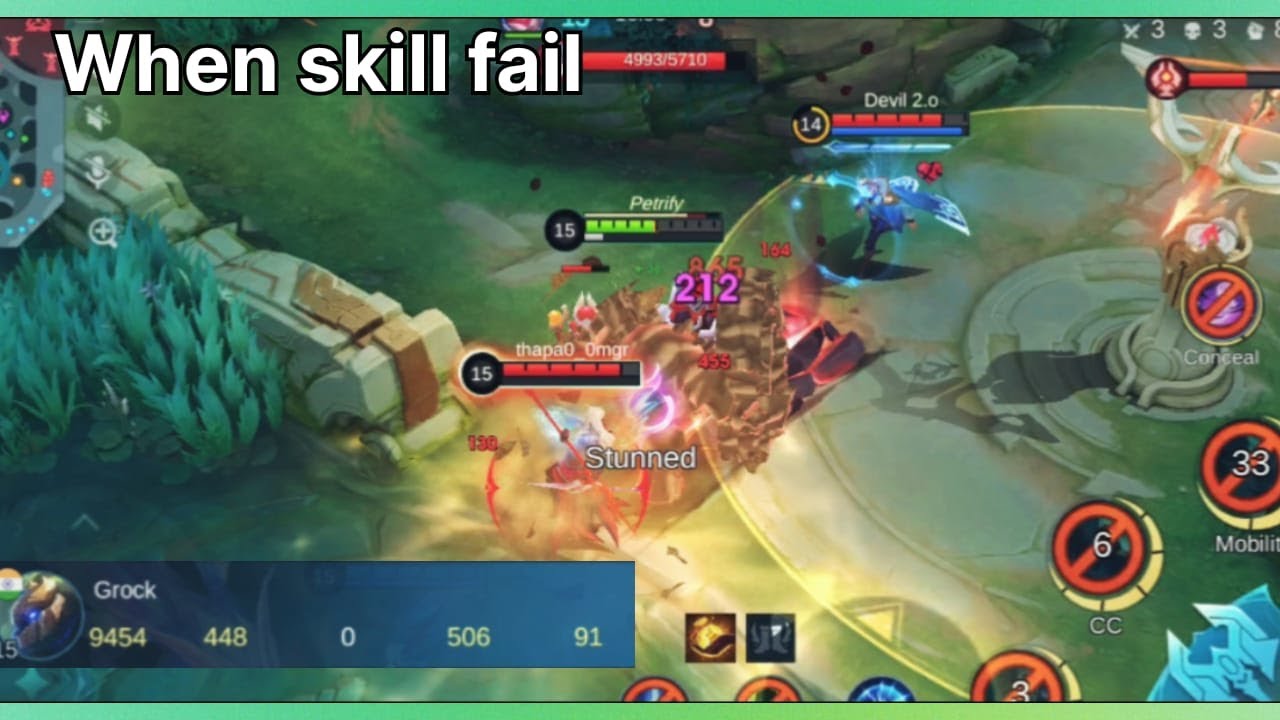 When skill fail | 2 vs 2 with legend rank player #moblilelegends #2vs2customgameplay #legend # ...