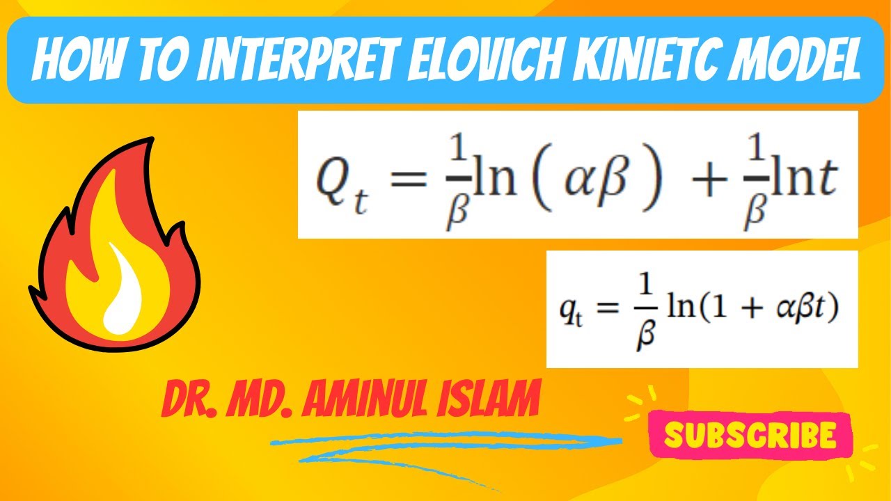 How to Interpret Elovich Kinetic Model - YouTube
