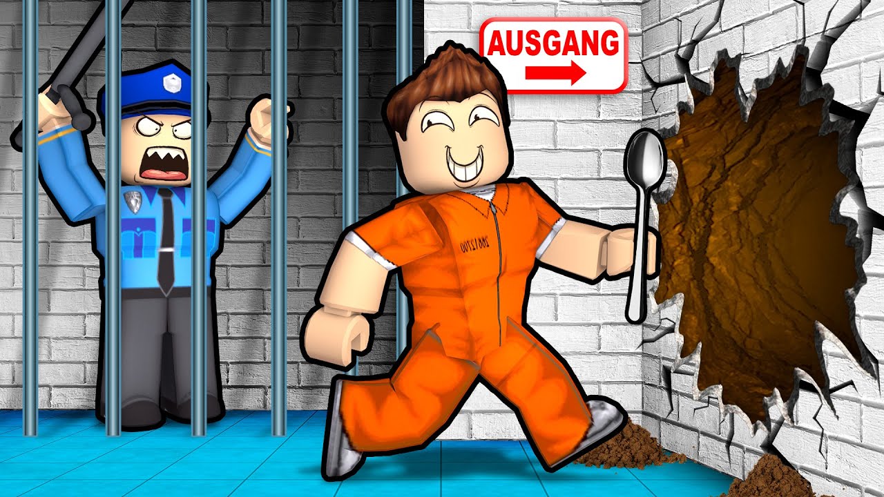 Ich GRABE ein LOCH um dem ROBLOX GEFÄNGNIS zu ENTKOMMEN - YouTube