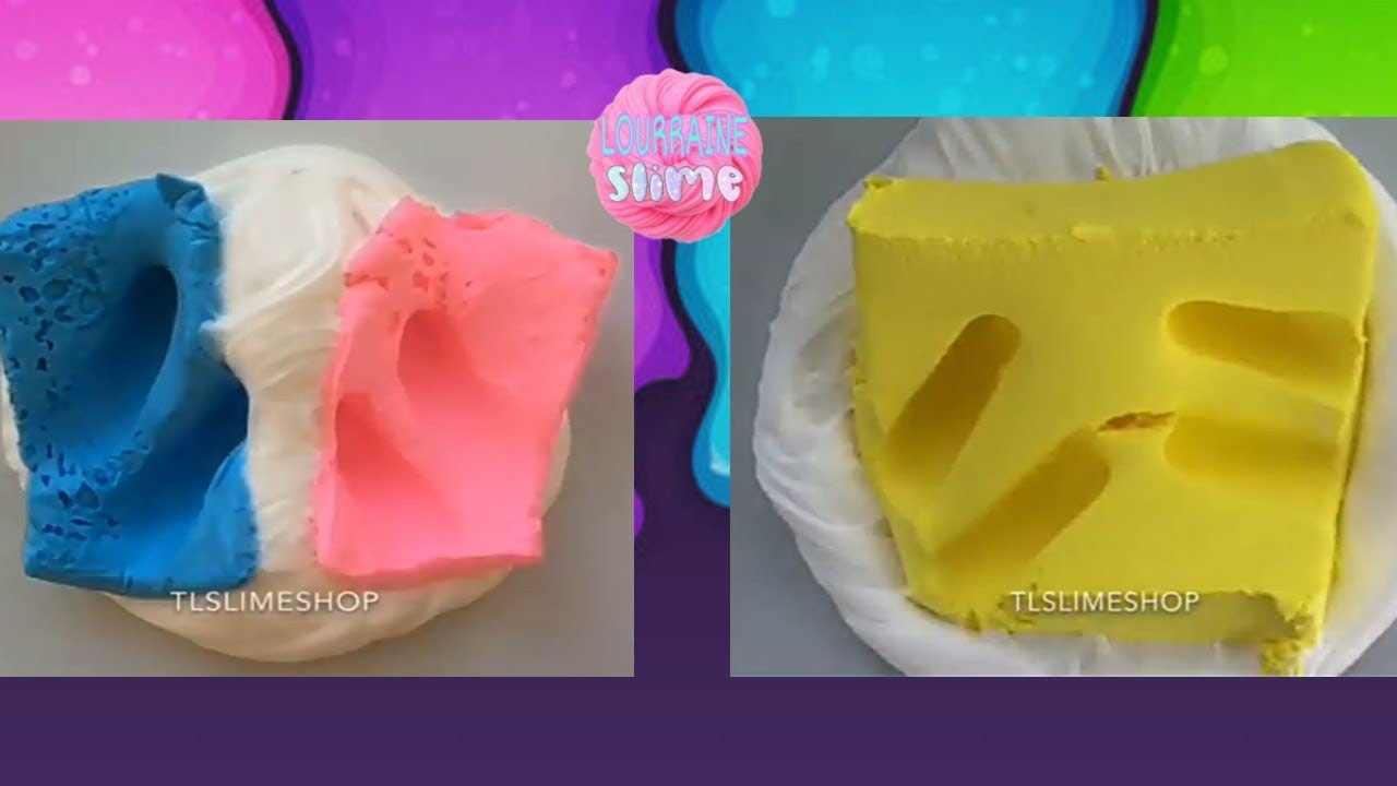 Satisfying Clay Slime Mixing ASMR Compilation!!!🧡 #6 || Lourraine Slime ...