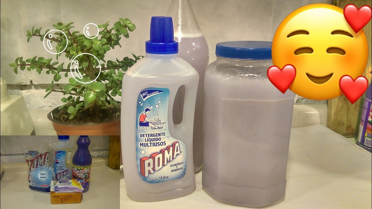 Jabón Roma liquido potencializado con poco dinero 🙂 - YouTube