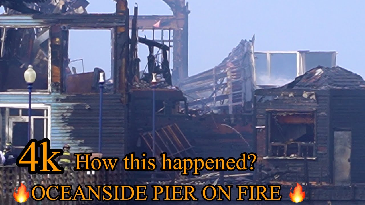 Oceanside pier fire #oceanside #oceansidefire #fire #rubys - YouTube