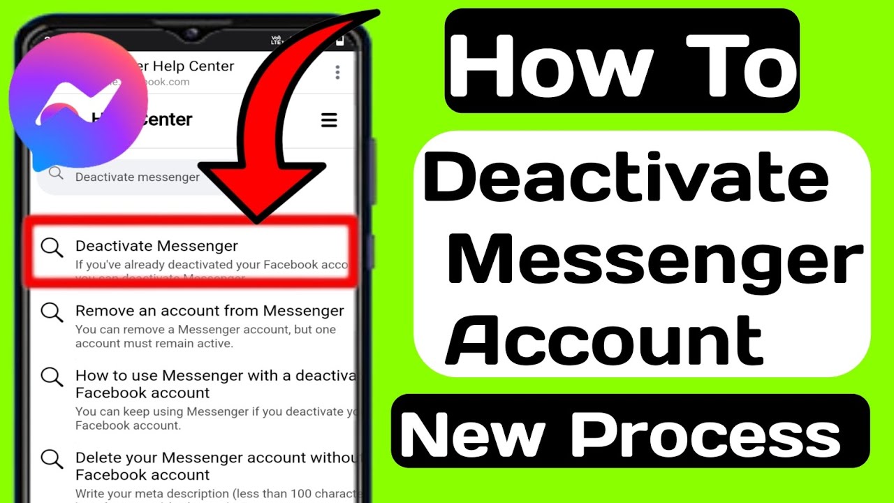 How to Deactivate Messenger Account (2023 Update) । Deactivate ...