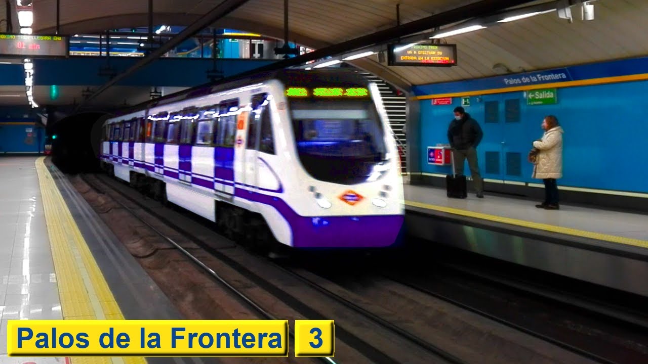 Palos de la Frontera L3 : Metro de Madrid ( Serie 3000 ) - YouTube