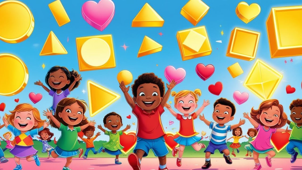 Shape Song for Kids | Fun Learning Song | Circle, Square, Triangle ...