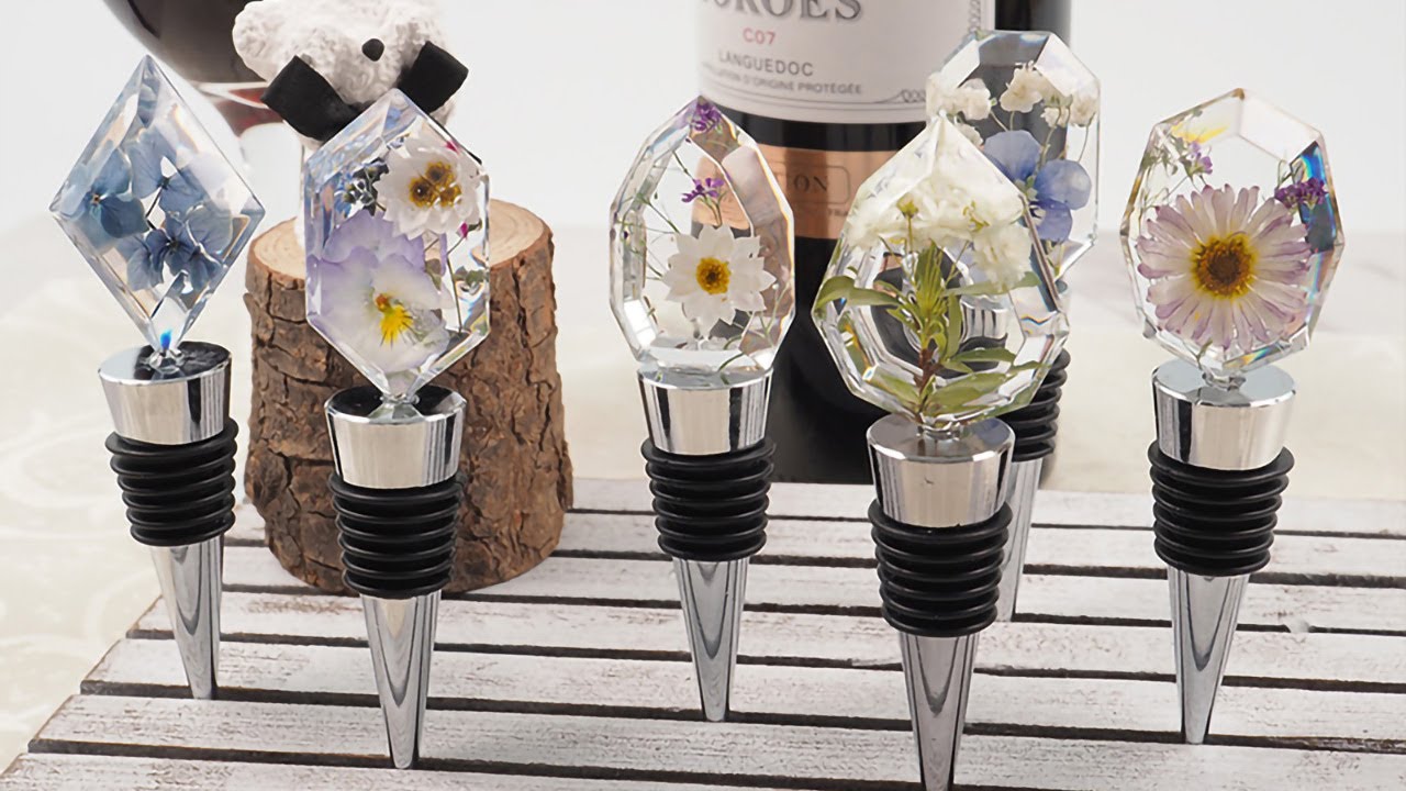 Resin Molds Set for DIY Wine Bottle Stopper and Napkin Rings - YouTube
