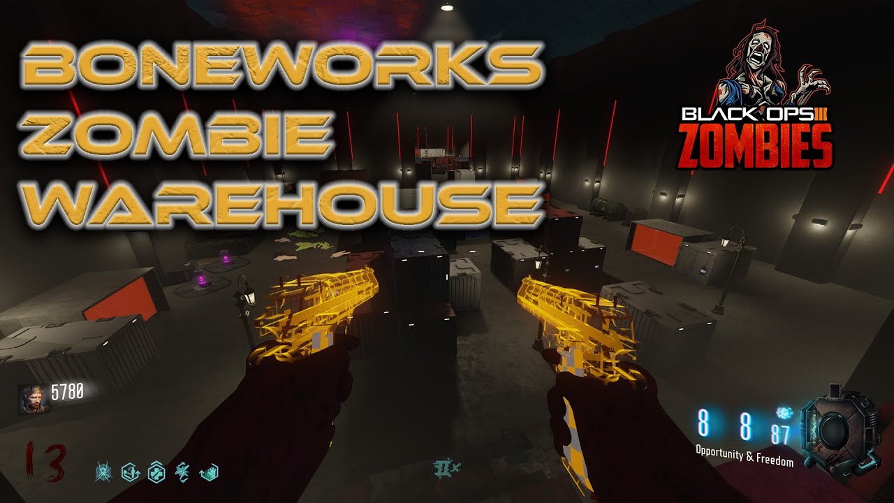 Boneworks -Zombie Warehouse BO3 Customs! - YouTube