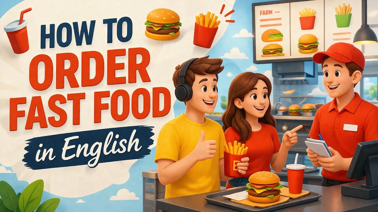 Fast Food Vocabulary and Ordering Phrases | Slow English - YouTube