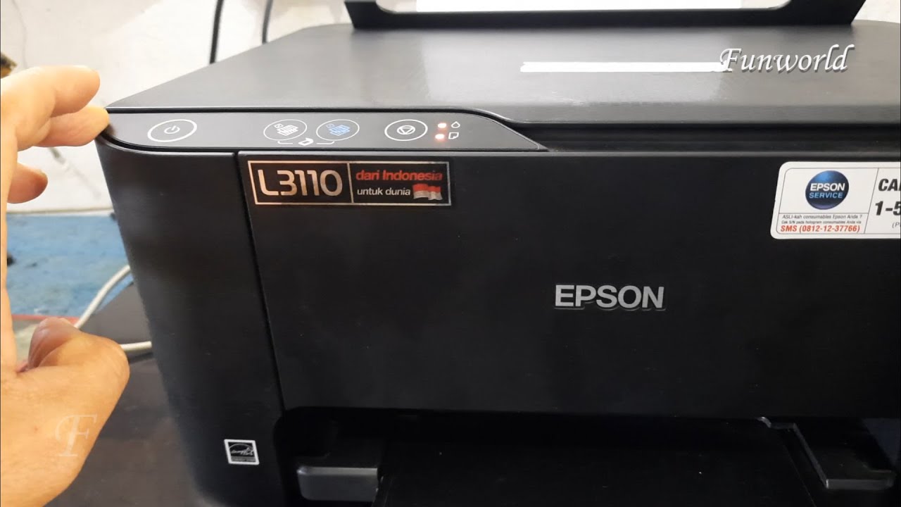 Epson L3110 Printer The lights flash together and flash - YouTube