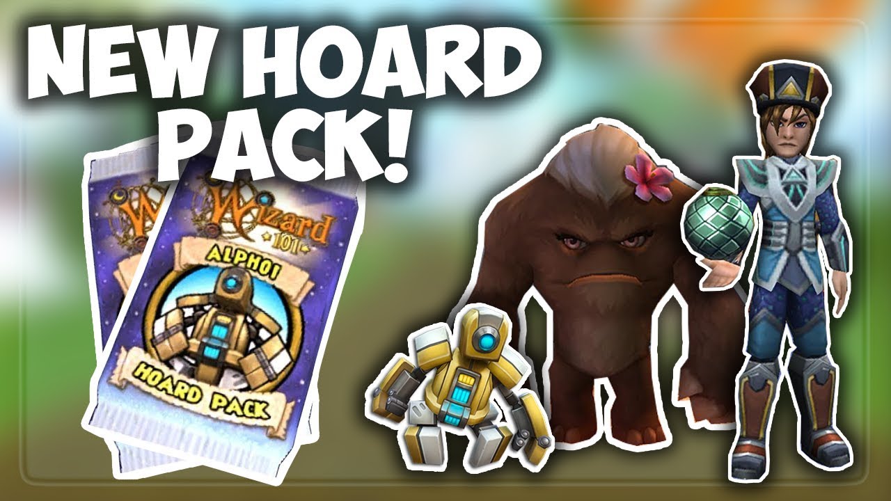 Wizard101 | NEW AMAZING PACK | Alphoi Hoard Pack opening - YouTube