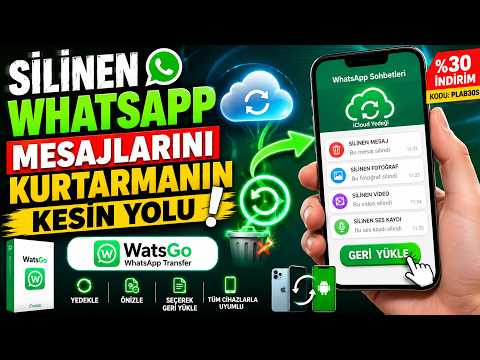 SİLİNEN WHATSAPP MESAJLARINI KURTARMANIN KESİN YOLU! (iCloud WhatsApp Yedeğini Yükleme WatsGo)