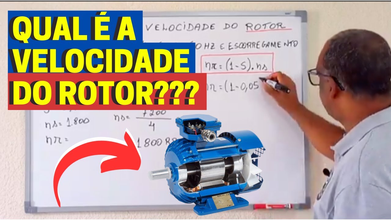 Como calcular a VELOCIDADE do ROTOR do MOTOR TRIFÁSICO - YouTube