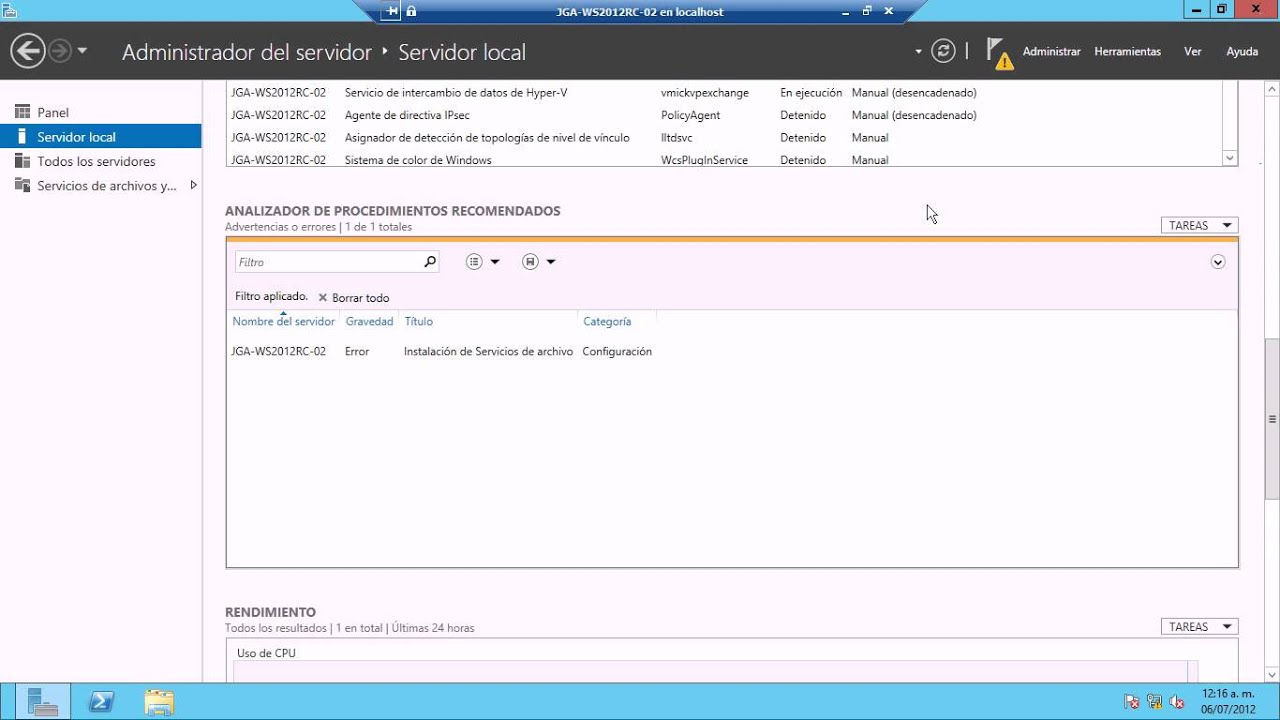 Windows Server 2012 - Best Practices Analyzer - YouTube