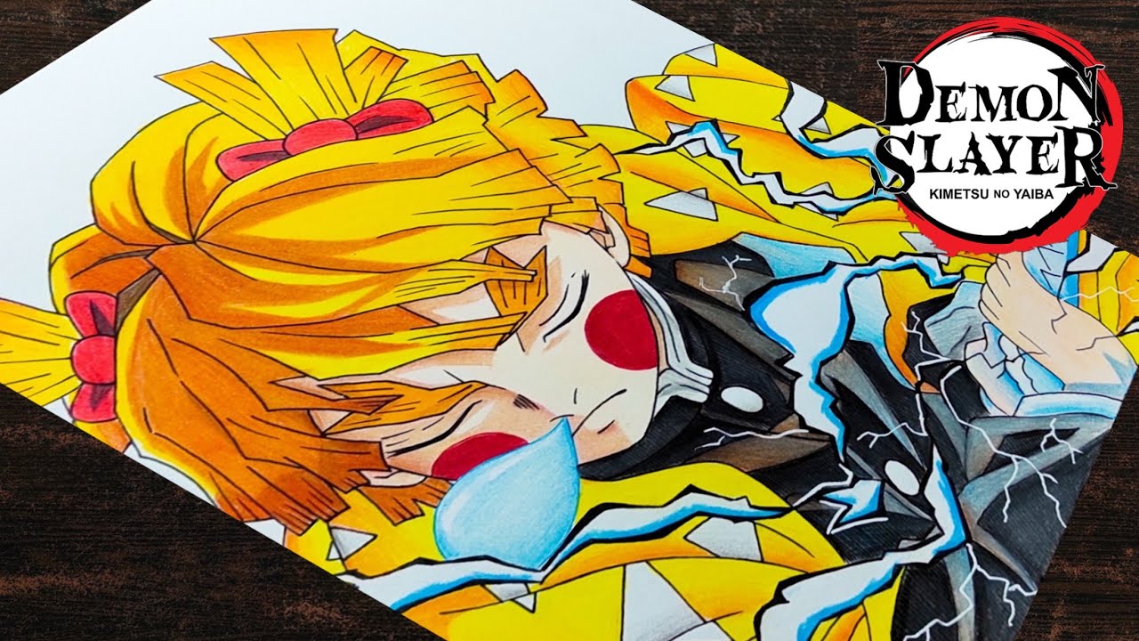 How to draw"Sleeping Zenitsu"step by step(Tutorial)for beginners||Demon ...