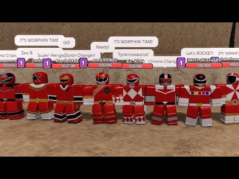 Power Rangers forever red morph in Roblox - YouTube