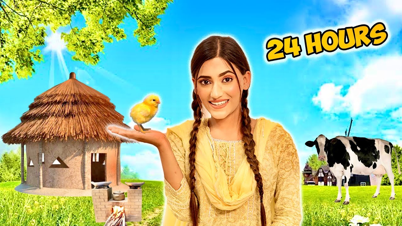 Living In A Mini VILLAGE 🛖 For 24 HOURS | *gone wrong* 😭 | SAMREEN ALI ...