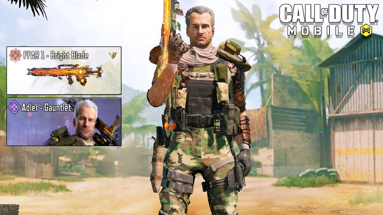 ADLER GAUNTLET GAMEPLAY CALL OF DUTY MOBILE FFAR 1 BRIGHT BLADE - YouTube