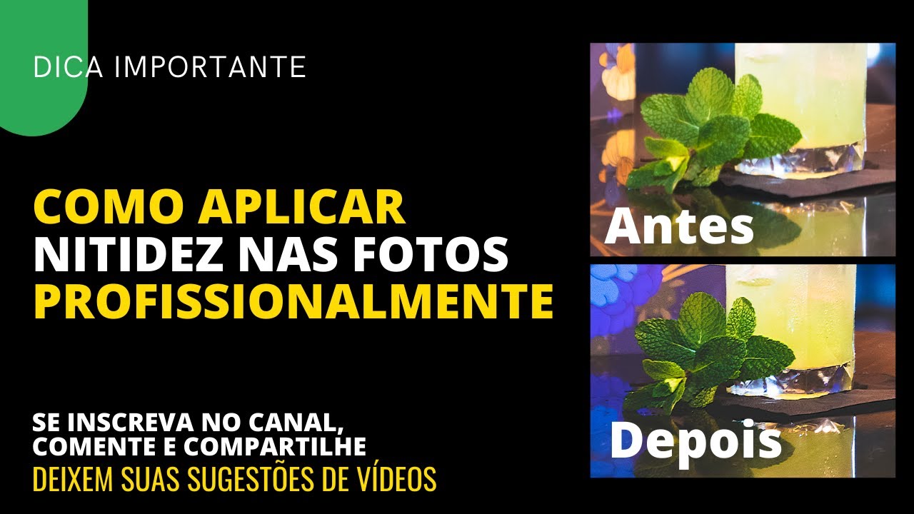 Photoshop: Aplicando nitidez de forma profissional nas suas fotos - YouTube