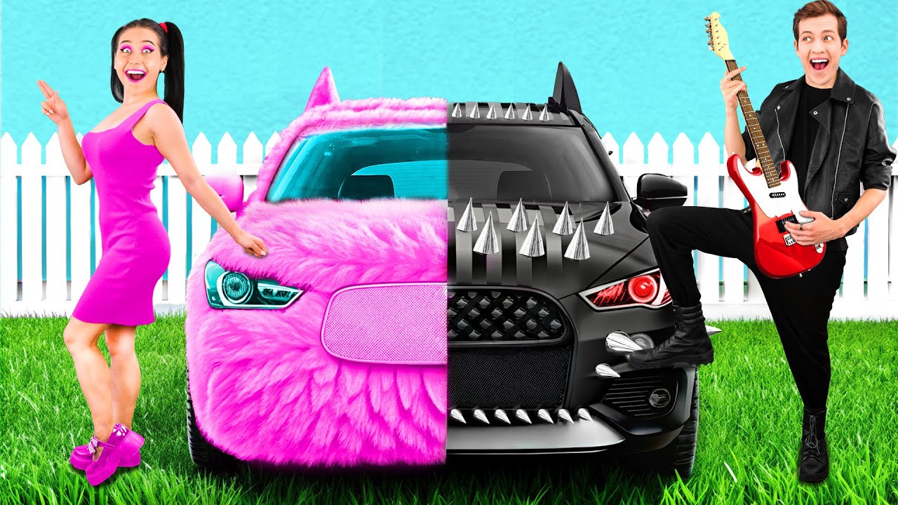 Pink Car vs Black Car Challenge | Funny Situations by PaRaRa Challenge ...