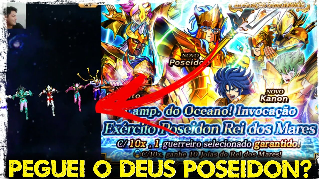 SUMMON EM BUSCA DO POSEIDON!! SAINT SEIYA SHINING SOLDIERS - YouTube