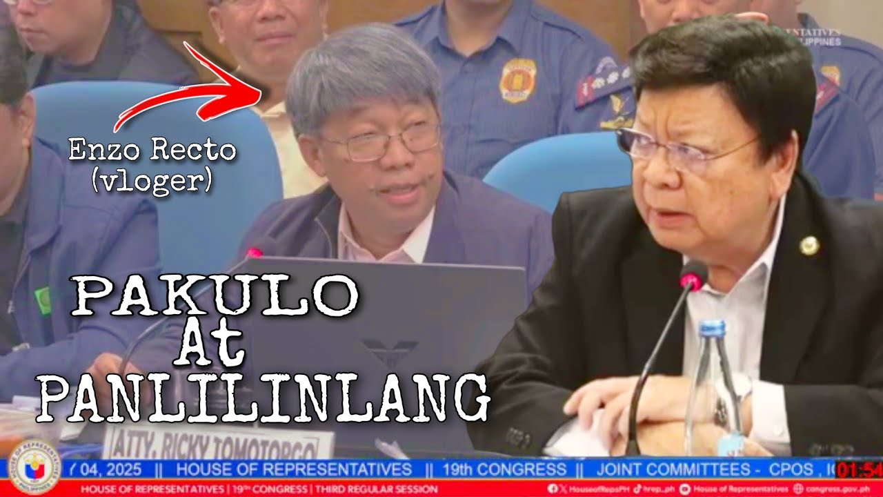 Vloger na si Enzo Recto natatameme kay Cong. Marcoleta - YouTube