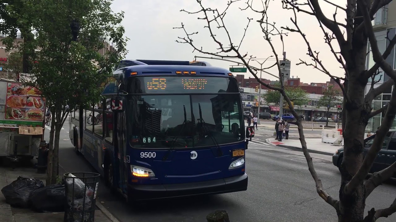 MTA NYC Bus 2018 New Flyer XDE40 #9500 Q58 - YouTube